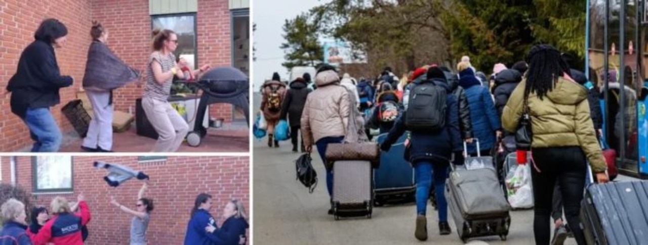 Українські біженки в Данії влаштували вечірку з випивкою й танцями під російську попсу фото і